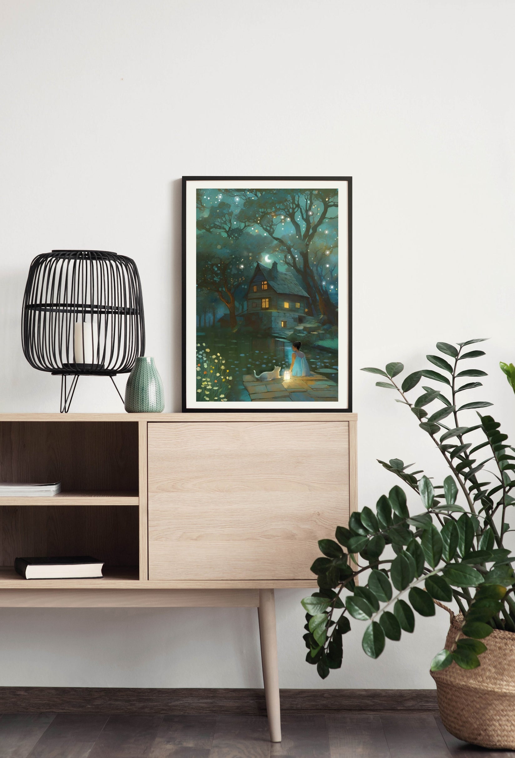 Clair and the Cat - Illustrated Print by Thomas Little – Little Ocean ...